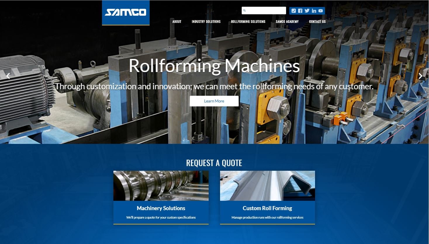 New Samco Website Highlights All of the Company’s Capabilities - Roofing