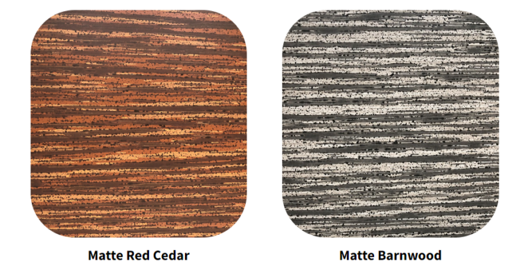 New Matte Woodgrain Metal Siding Colors - Roofing