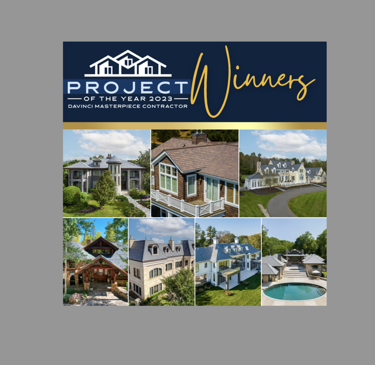 DaVinci Roofscapes Announces Winners of Masterpiece Contractor Project ...