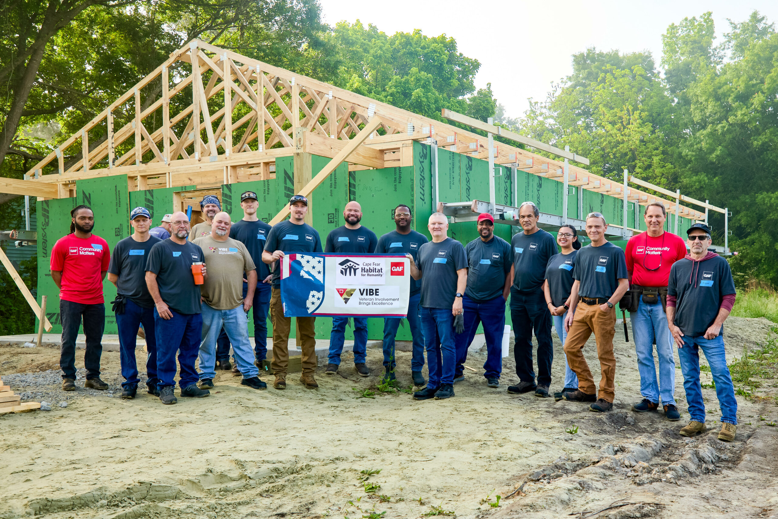 GAF Employees Volunteer for Cape Fear Habitat for Humanity to Build ...