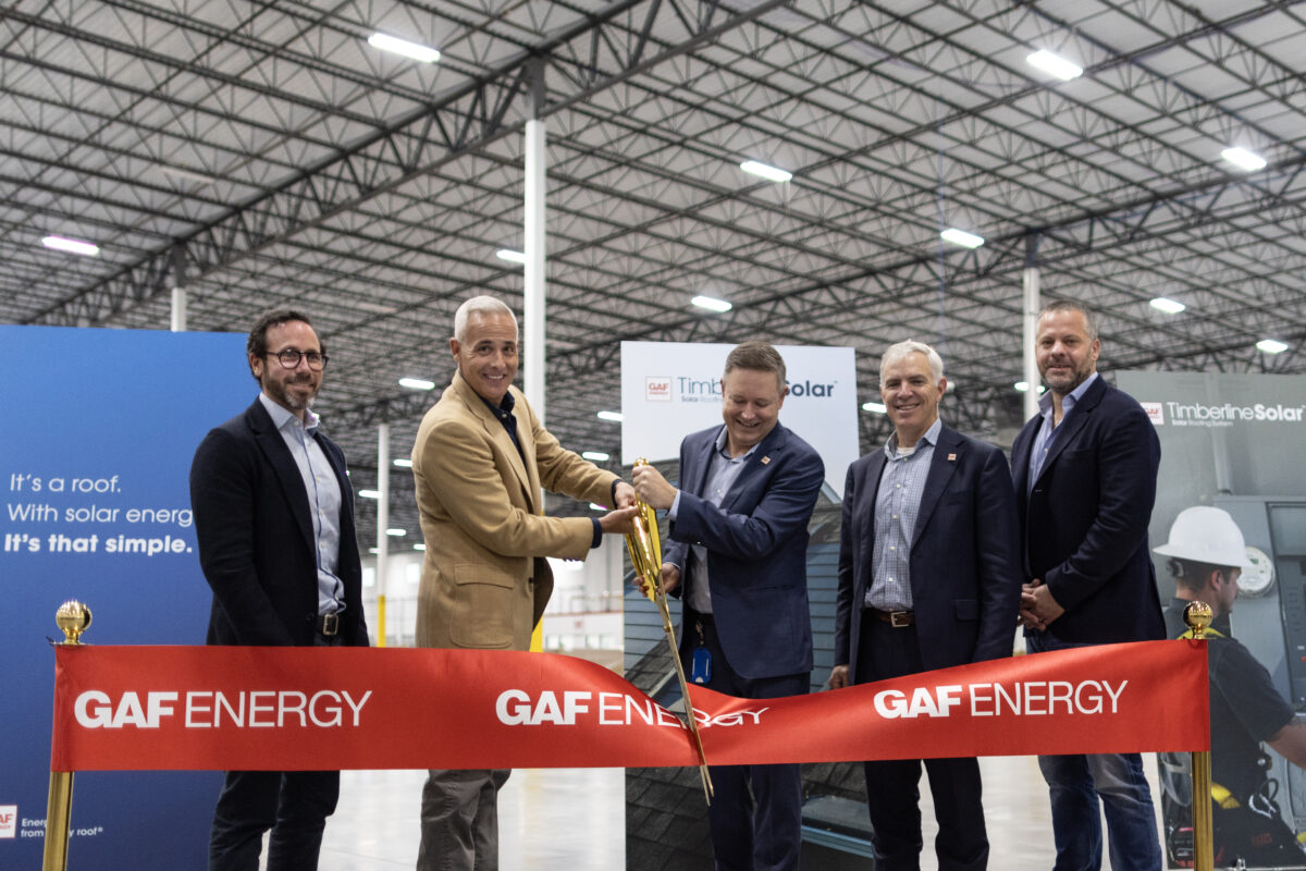 GAF Energy Celebrates New Timberline Solar Manufacturing Facility in ...