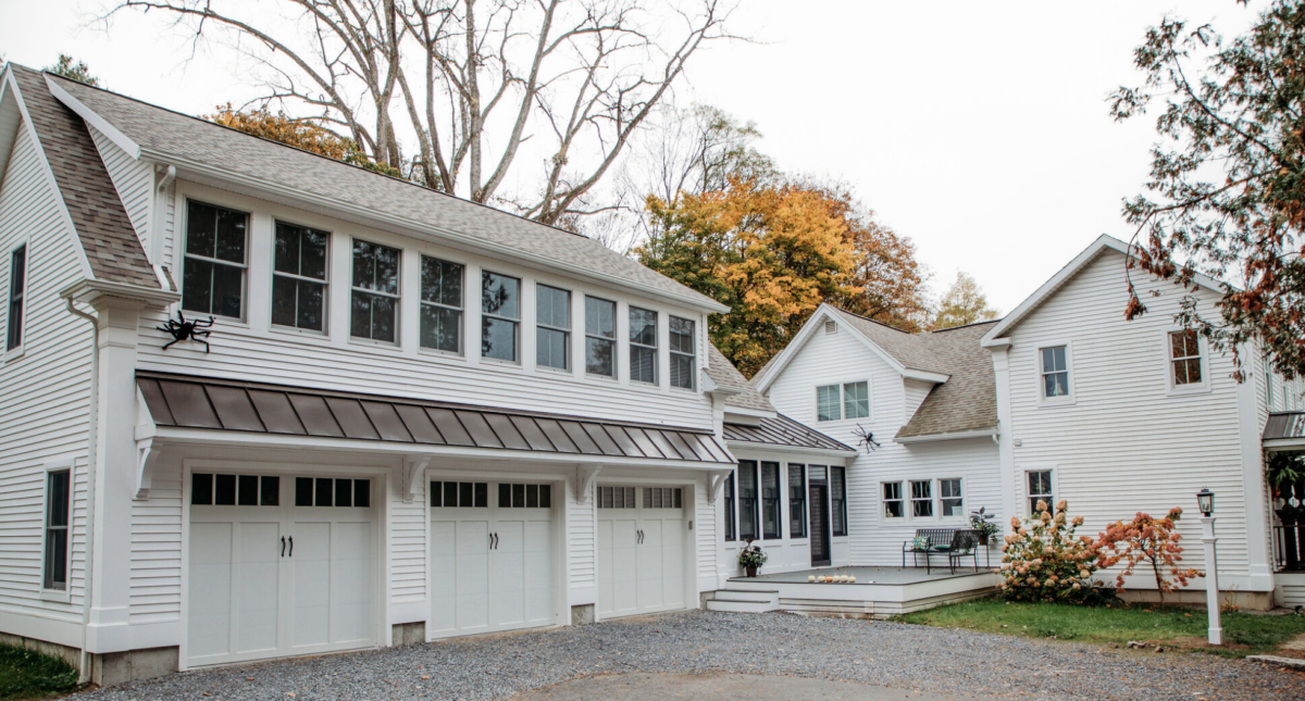 Metal Accent Roofs Highlight Large Home Addition - Roofing