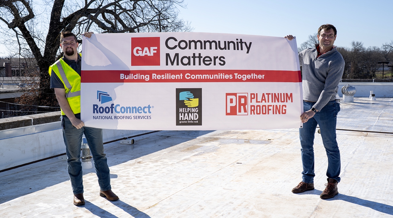RoofConnect, Platinum Roofing and GAF Donate New Roof - Roofing